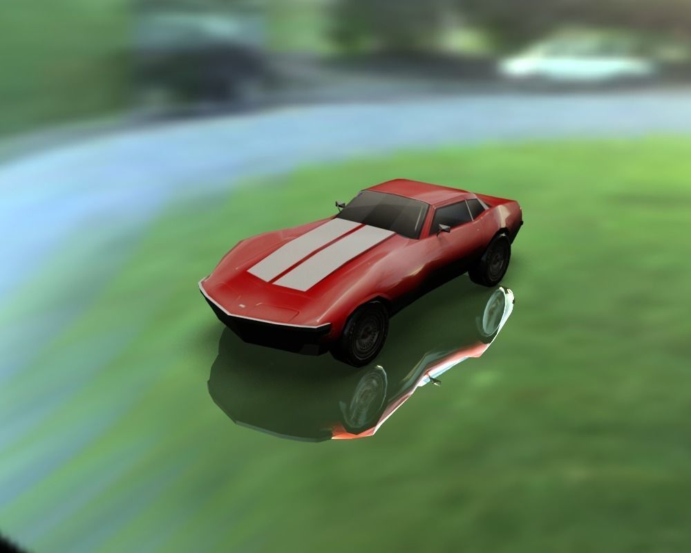 3D model Corvette 72 classic mobile low poly VR / AR / low-poly | CGTrader