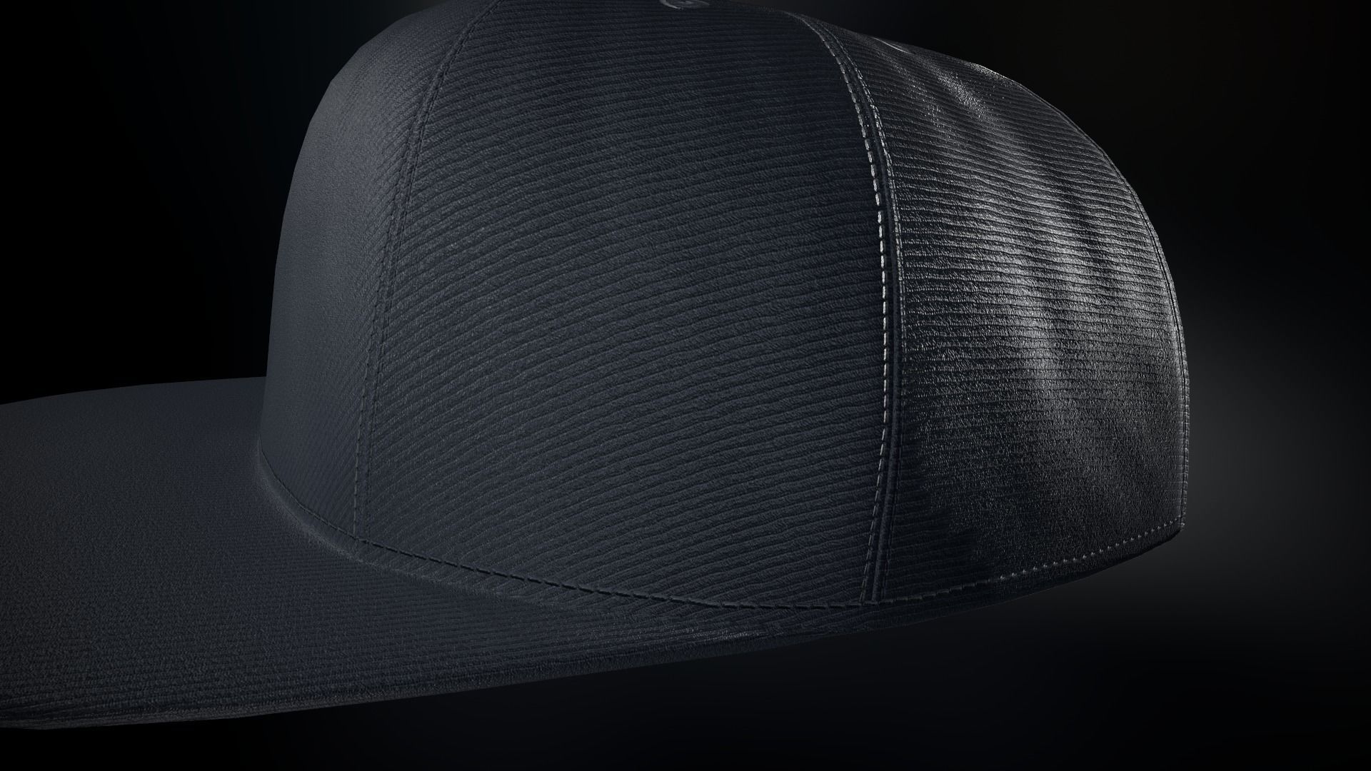 3D model Snapback hat mockup VR / AR / low-poly | CGTrader