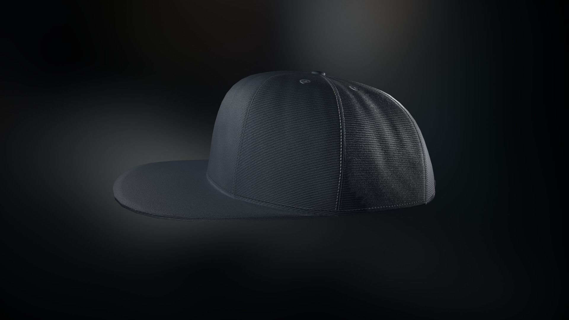 3D model Snapback hat mockup VR / AR / low-poly | CGTrader