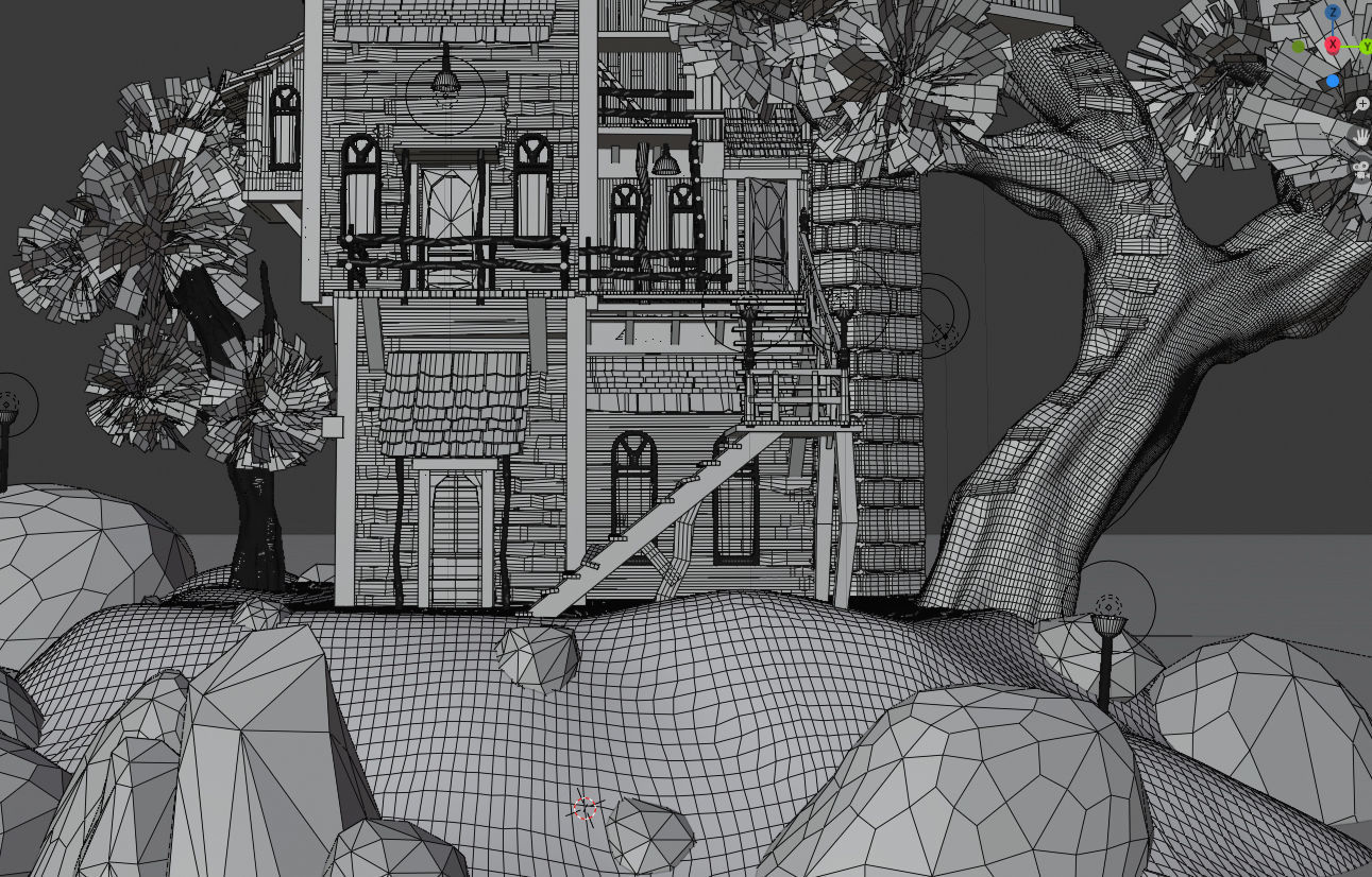 3D Creepy island house free VR / AR / low-poly 3D model | CGTrader