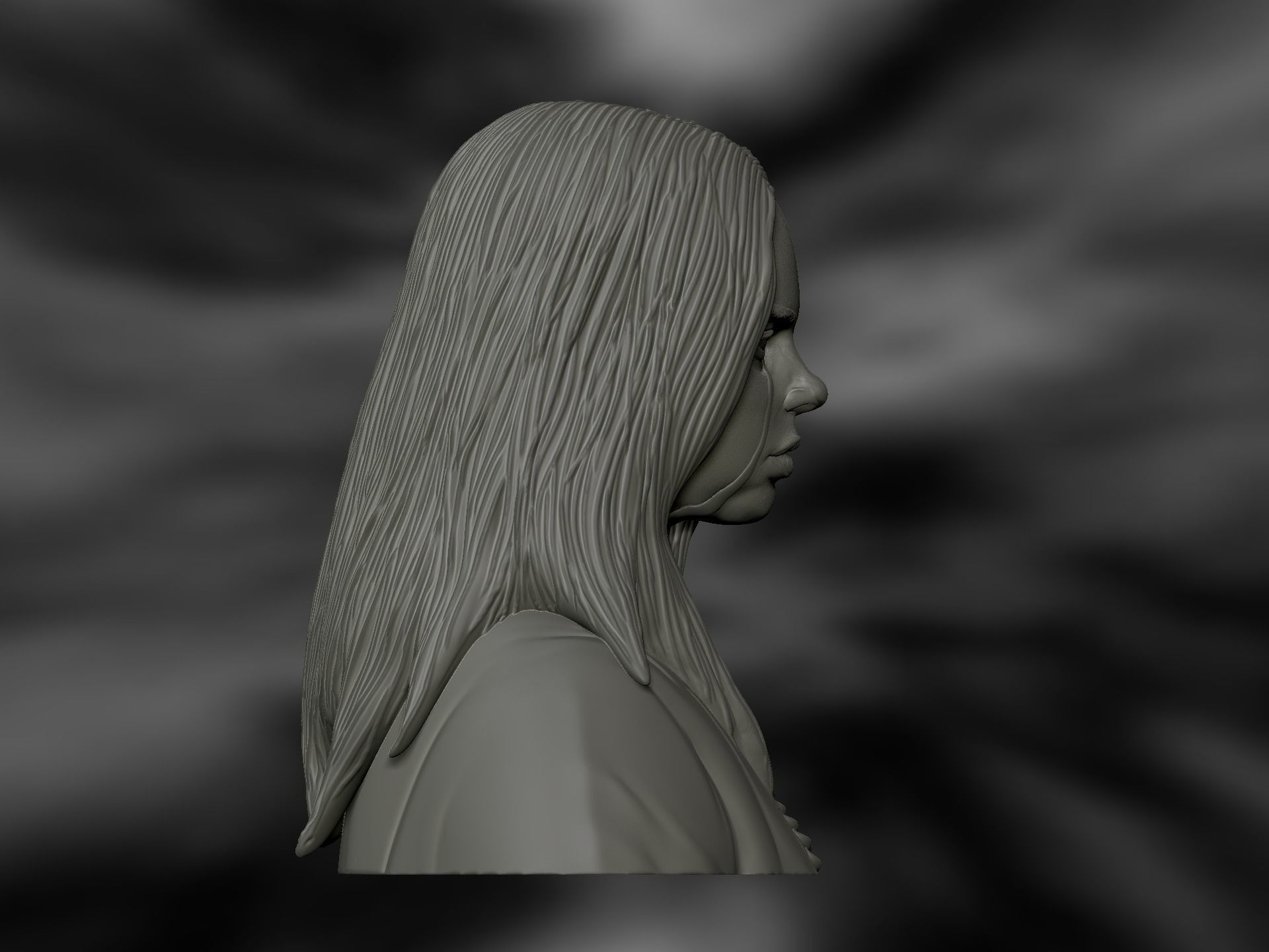 Billie Eilish 3D model 3D printable | CGTrader