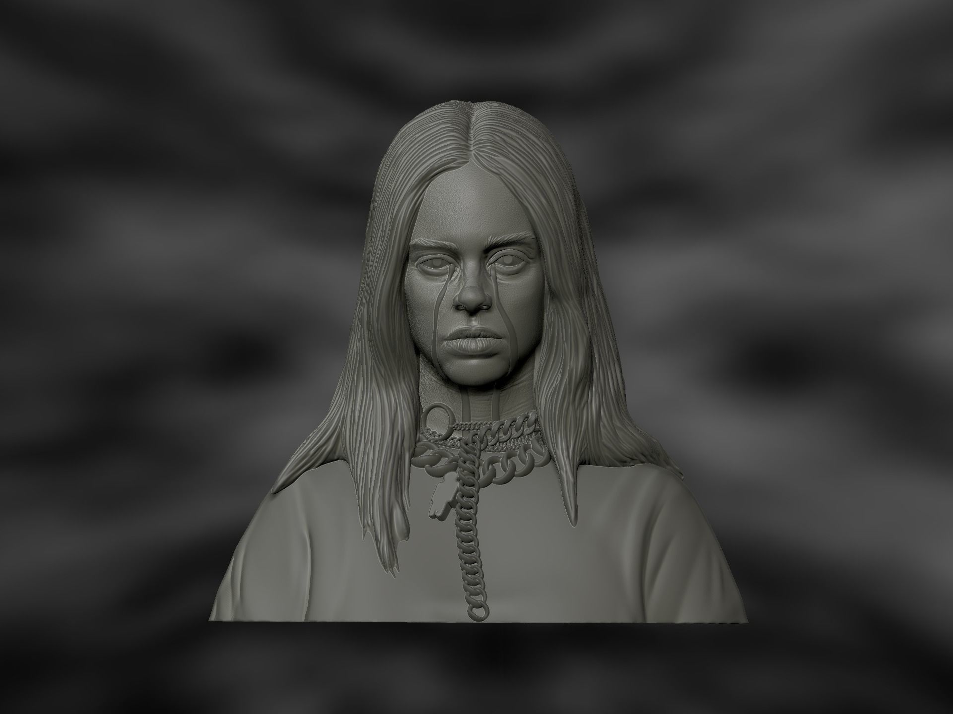 Billie Eilish 3D model 3D printable | CGTrader