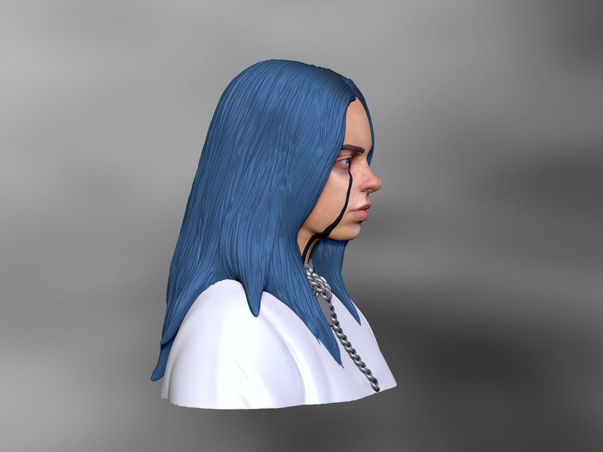 Billie Eilish 3D model 3D printable | CGTrader