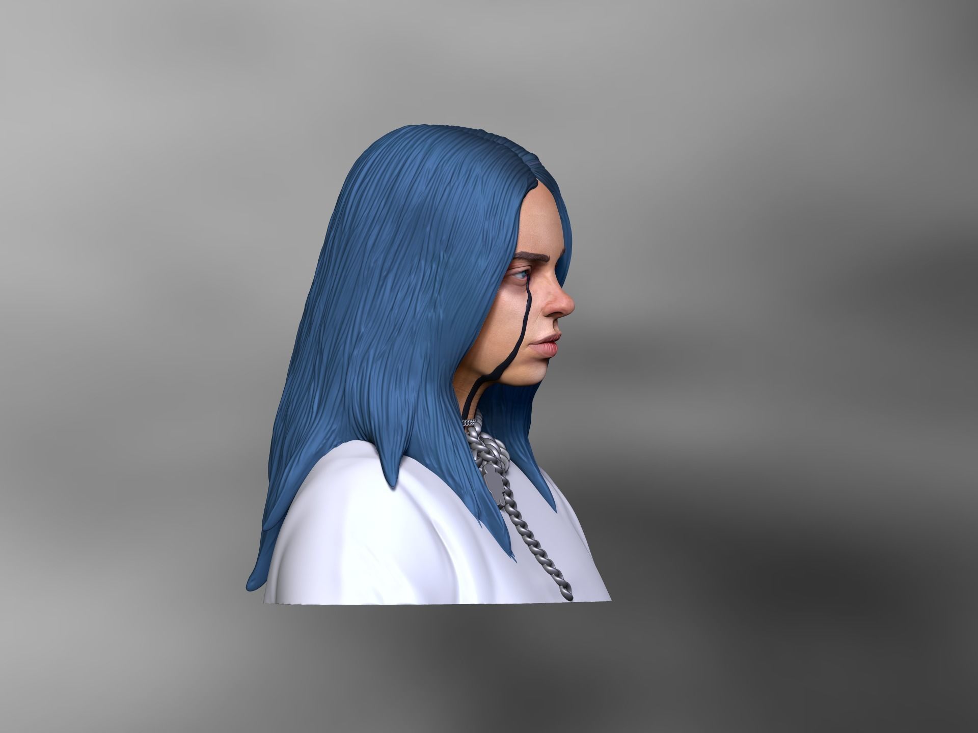 Billie Eilish 3D model 3D printable | CGTrader