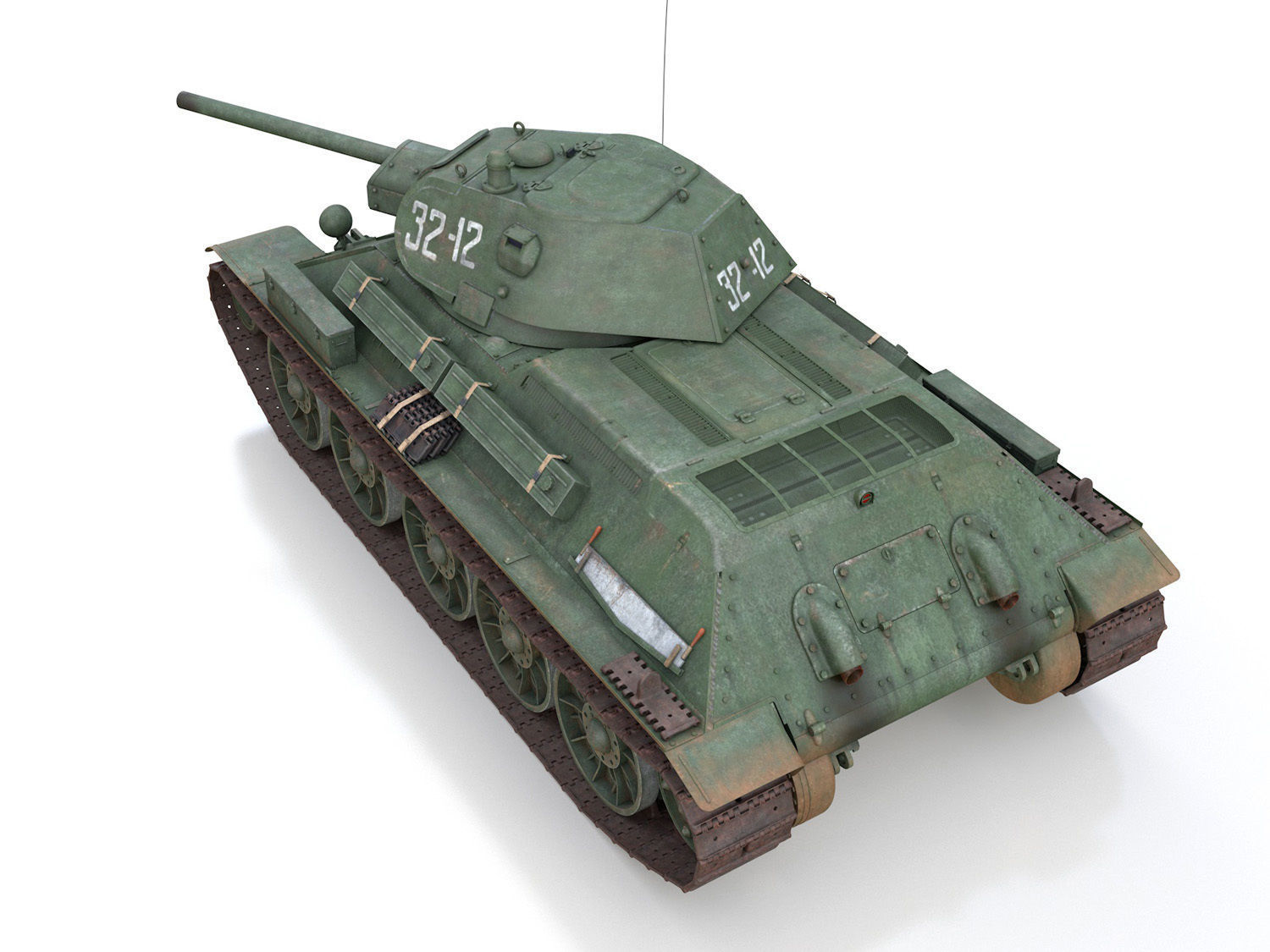T-34-76 - STZ - Model 1941 -Soviet medium tank - 32-12 3D model | CGTrader