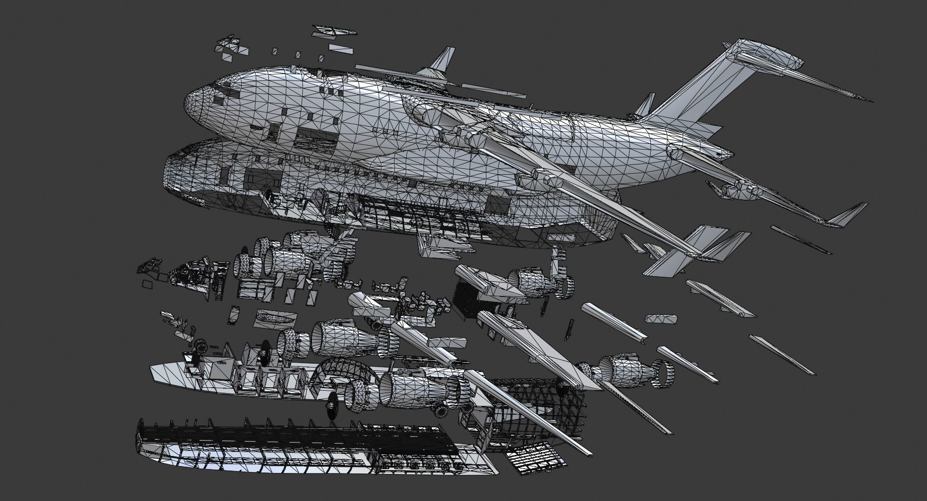 3D model AOS - The Bus - C17 Globemaster VR / AR / low-poly | CGTrader