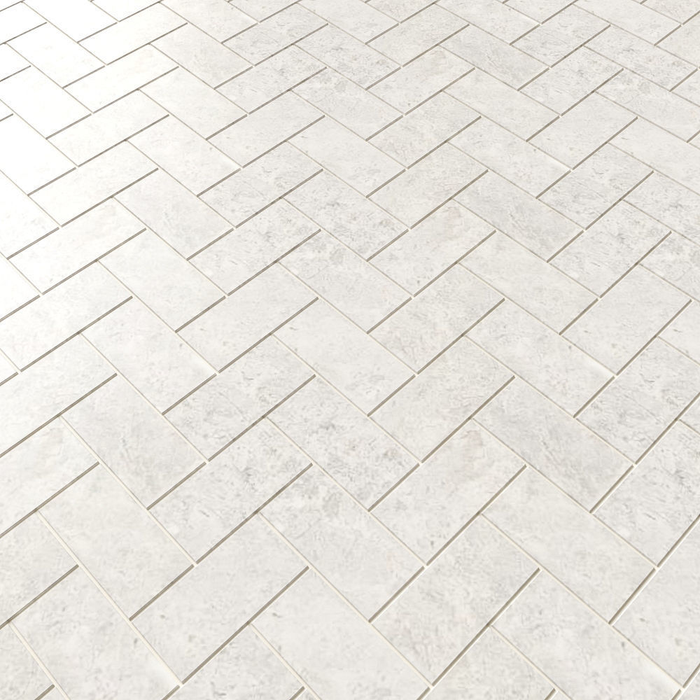 Marmori Chevron Brick 4 types 3D model | CGTrader