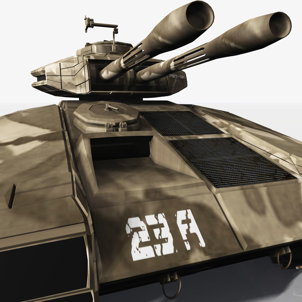 CDF Plasma Battle Tank 3D model | CGTrader