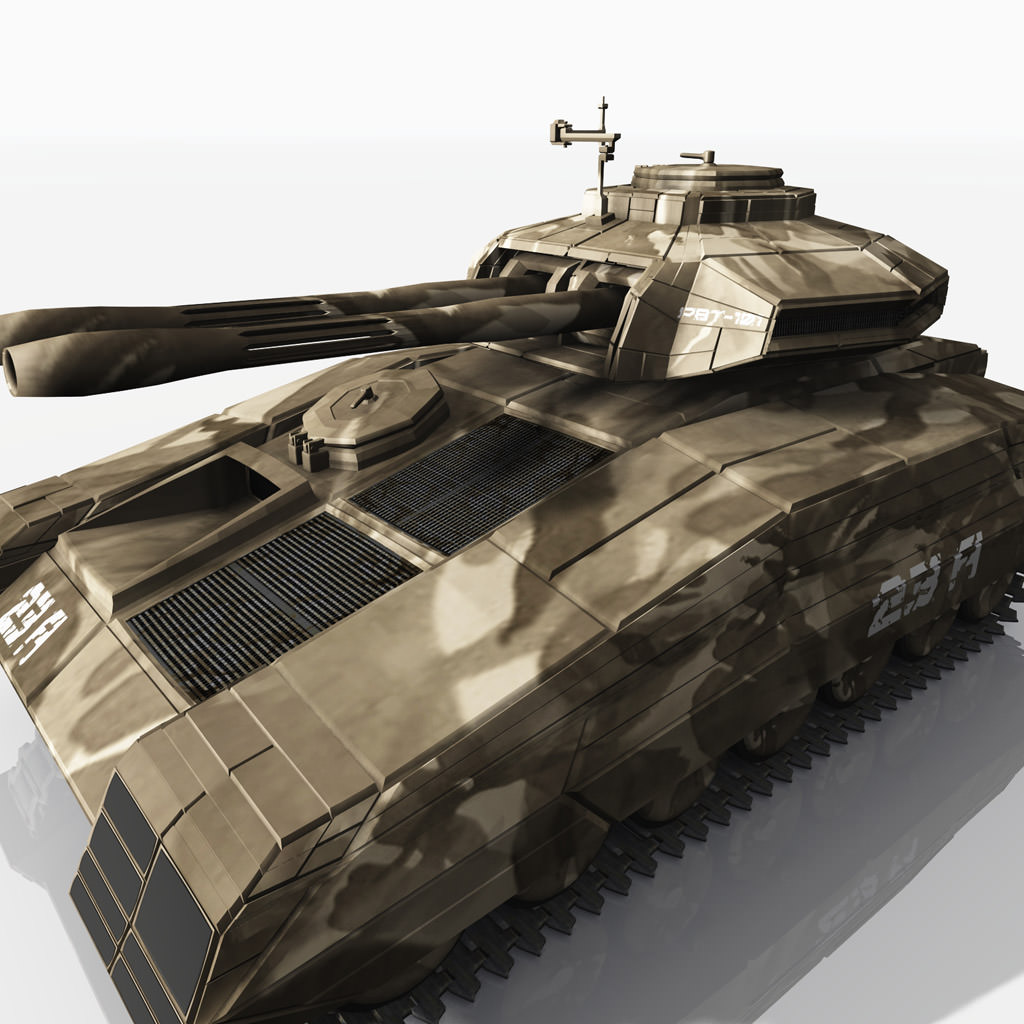 CDF Plasma Battle Tank 3D Model .max .pz3 .pp2 - CGTrader.com