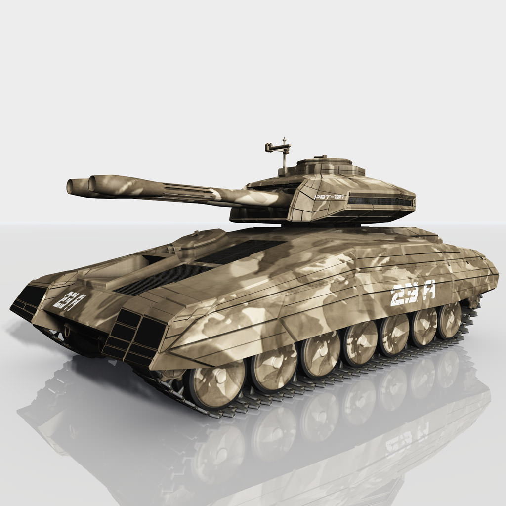 CDF Plasma Battle Tank 3D Model .max .pz3 .pp2 - CGTrader.com