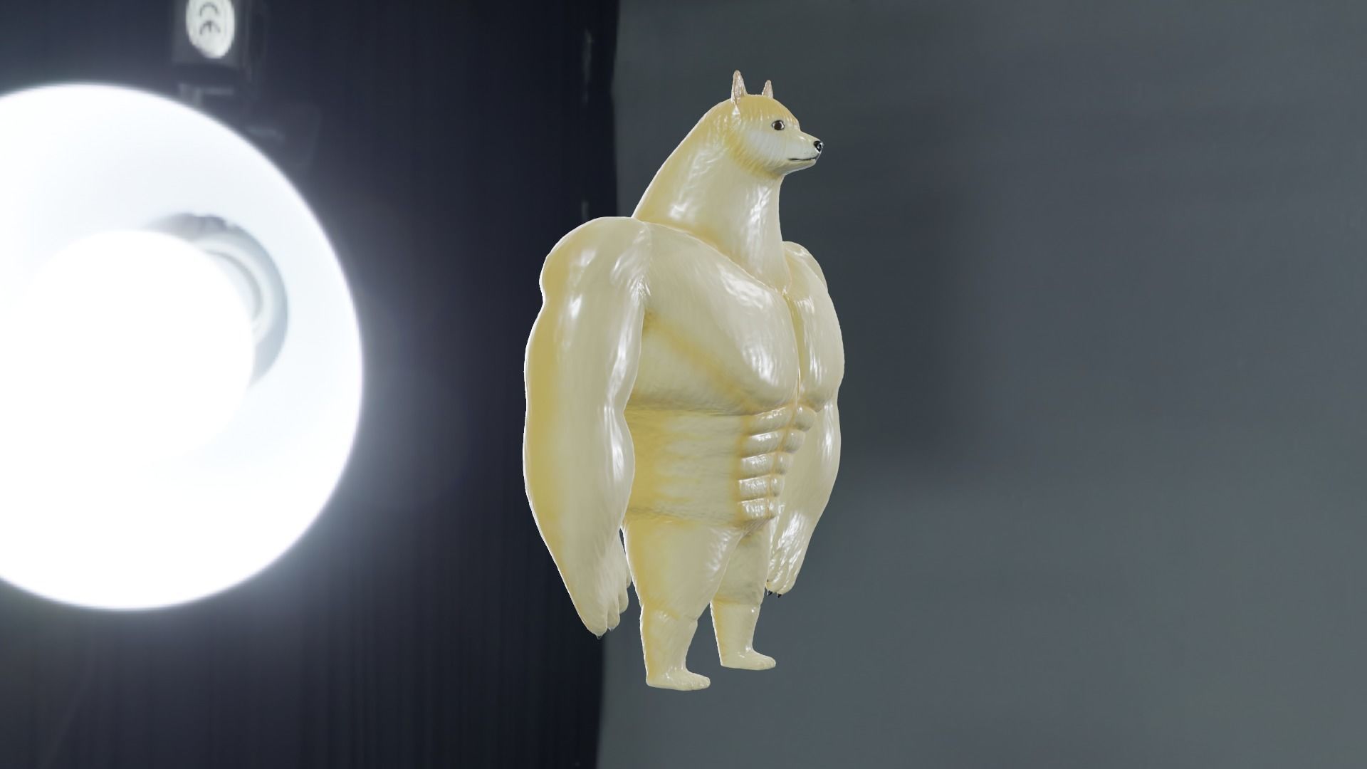Swole Doge 3D model 3D printable | CGTrader