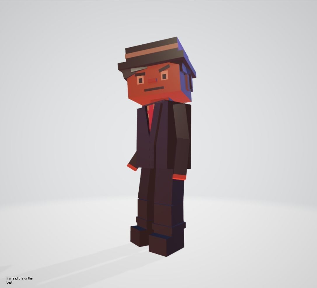 Secret agent free VR / AR / low-poly 3D model | CGTrader