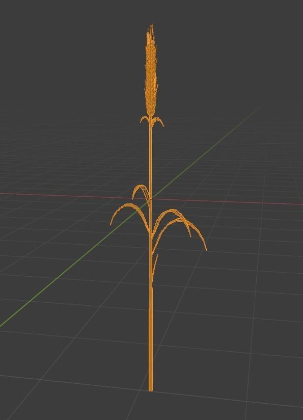 3D model High Quality 3D Detailed Barley Model VR / AR / low-poly ...