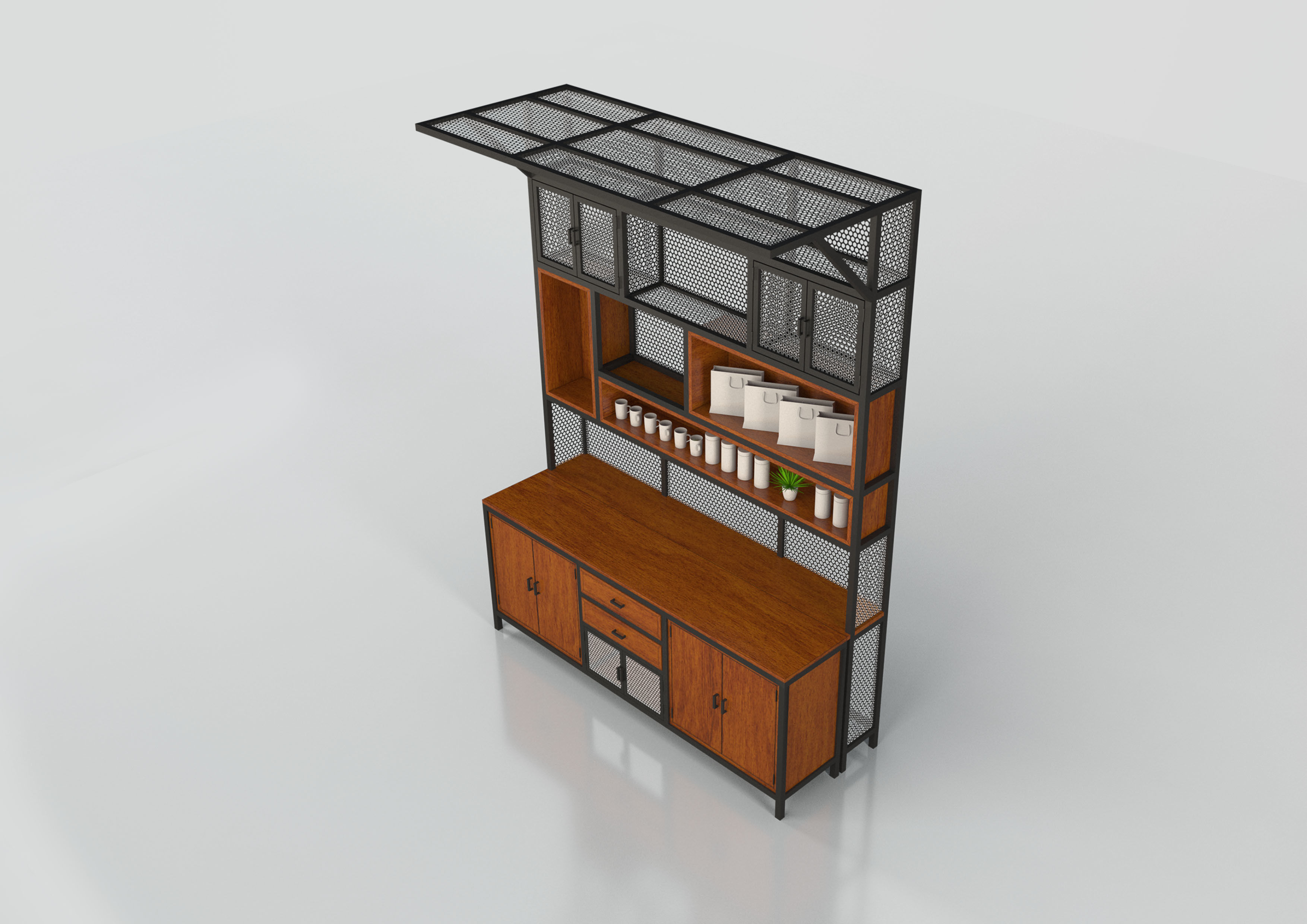 MERCHANDISE RACK 3D model | CGTrader