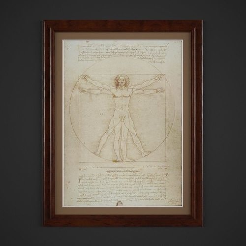 3D model The collection of paintings in the classic style Leonardo VR ...