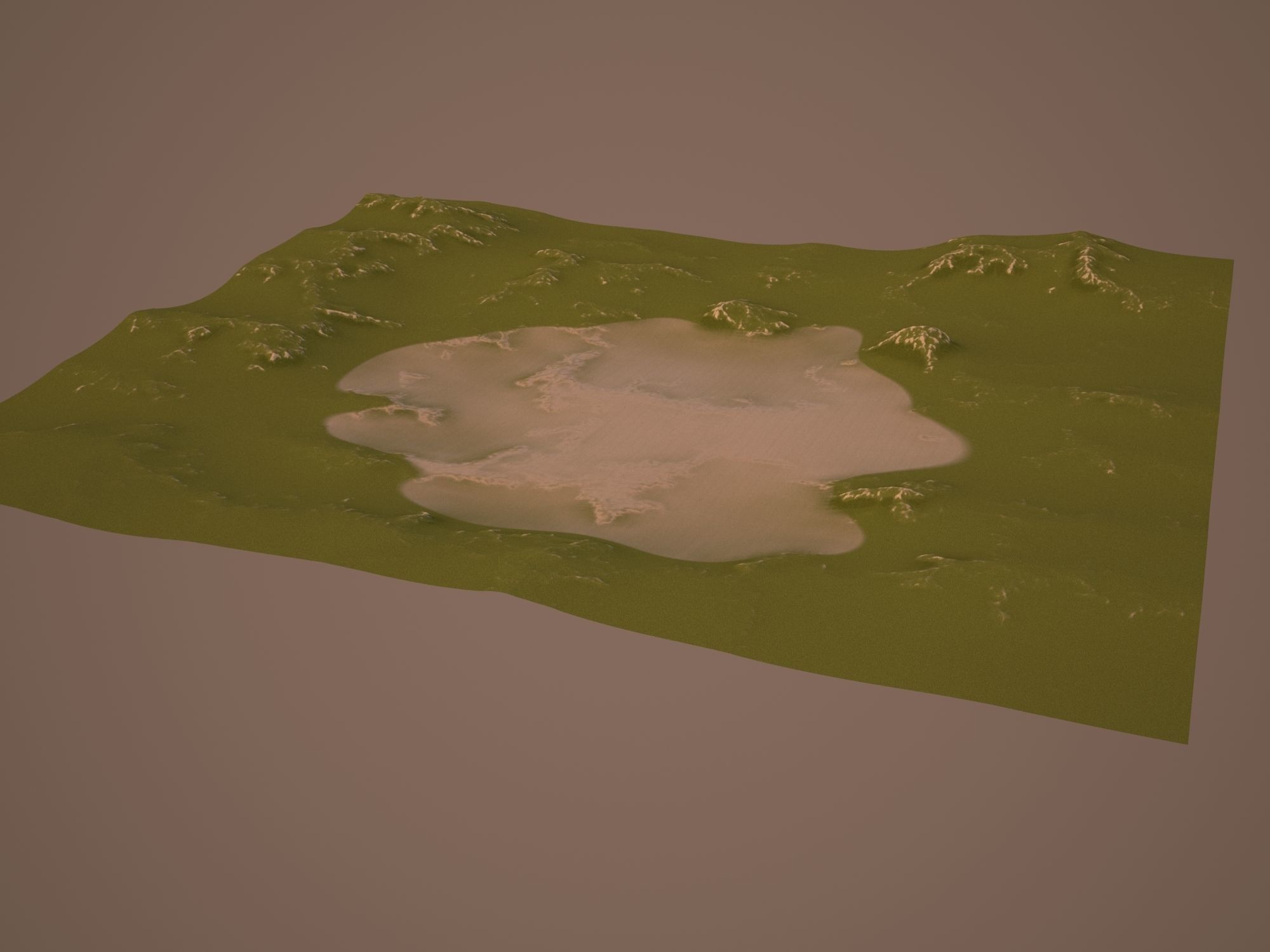 Lake landscape 3D model | CGTrader