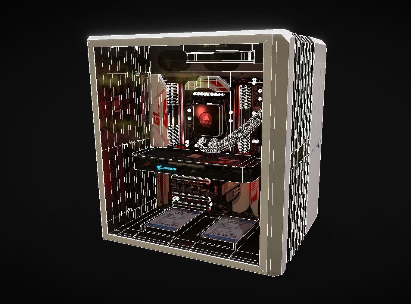 3D model Gaming pc VR / AR / low-poly | CGTrader