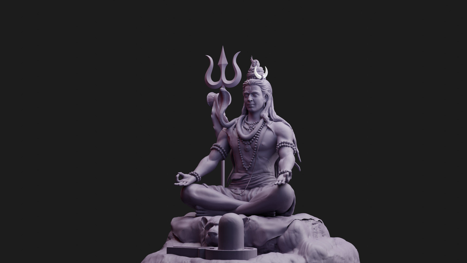 Lord Shiva 3D model 3D printable | CGTrader