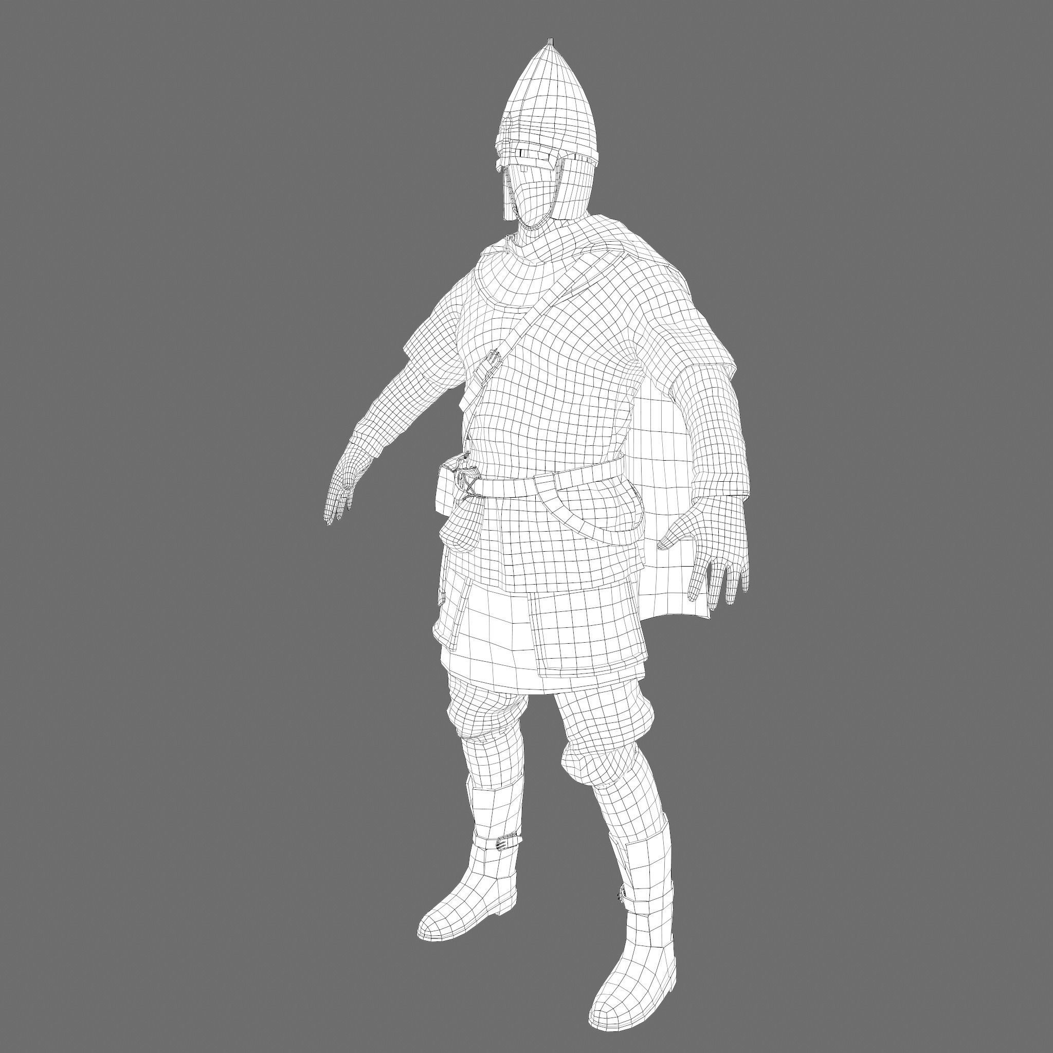 3D model Medieval Guard Clothing VR / AR / low-poly | CGTrader