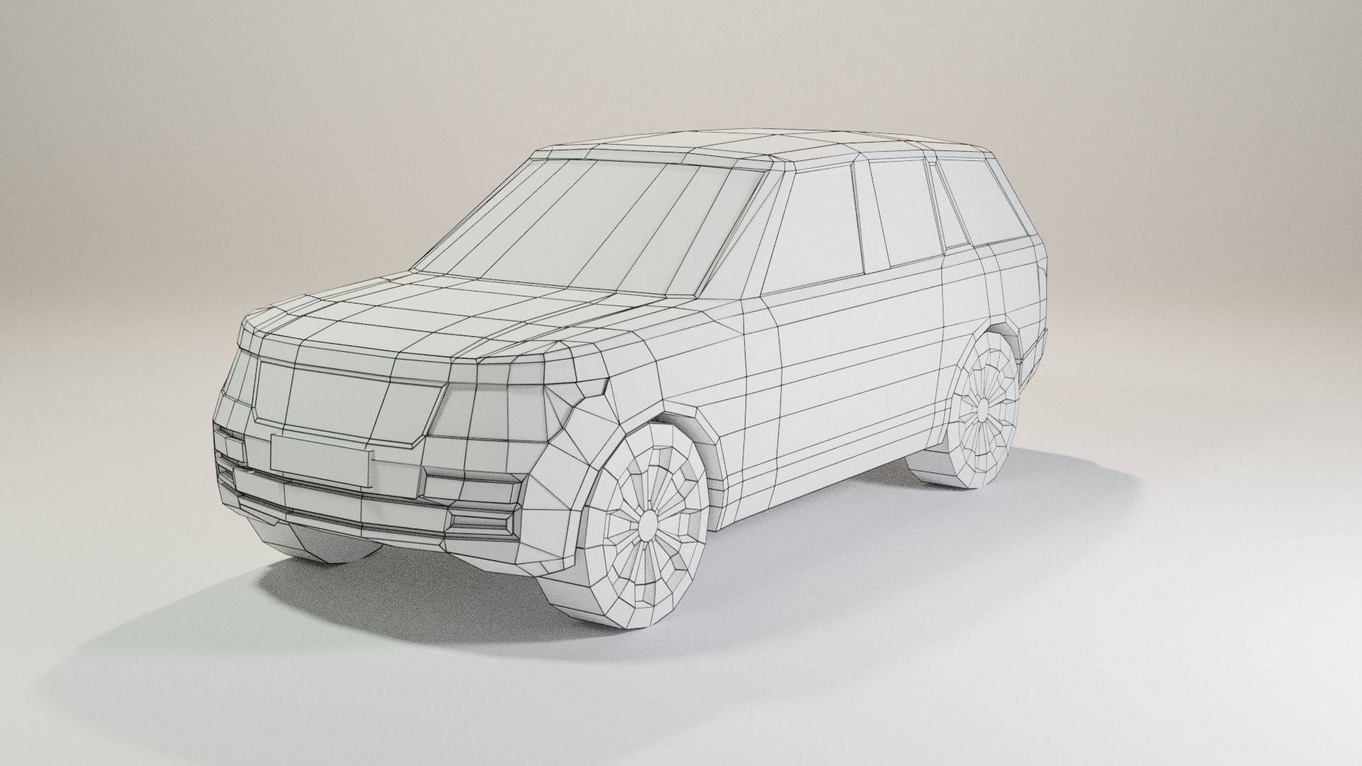 3D model Low poly Range Rover VR / AR / low-poly | CGTrader