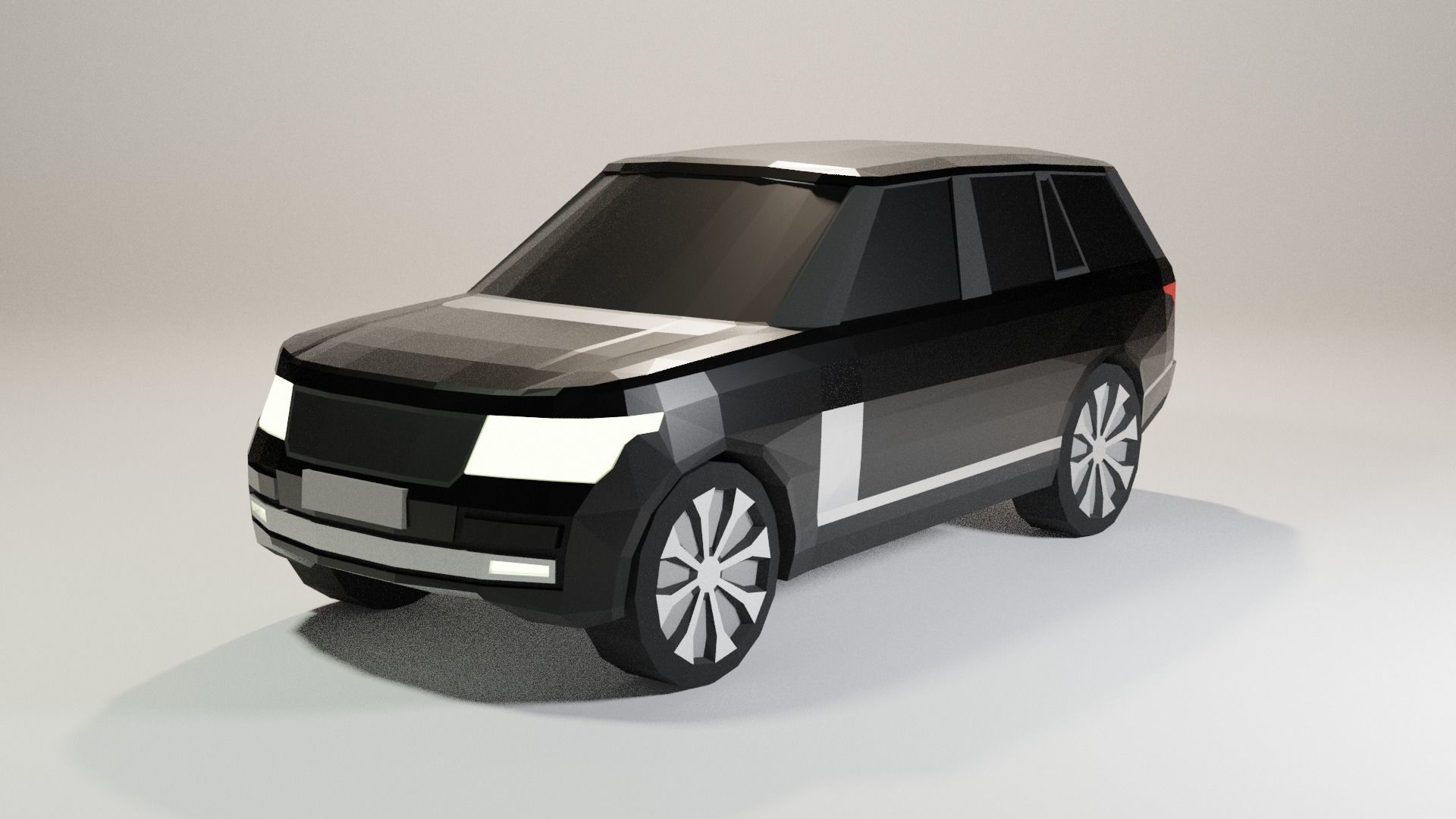 3D model Low poly Range Rover VR / AR / low-poly | CGTrader