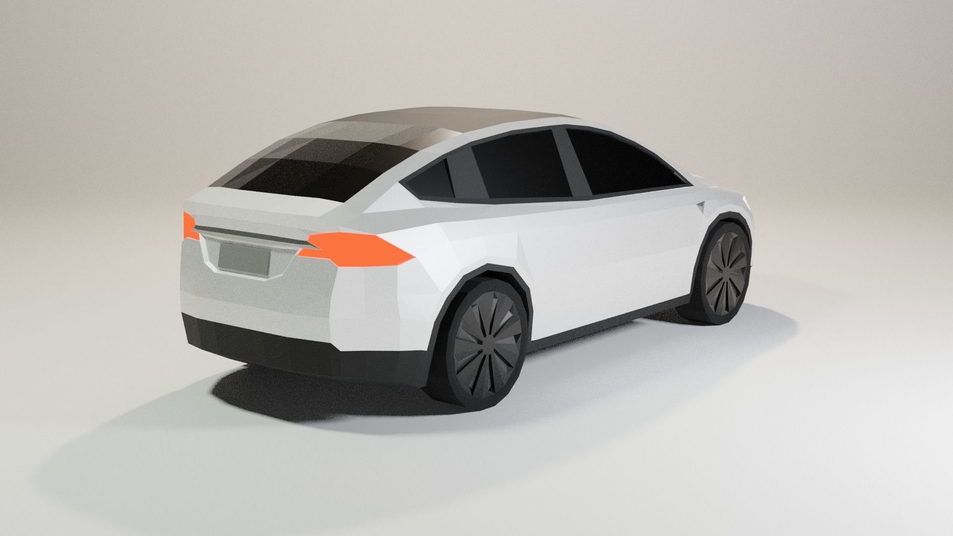 3D model Low Poly Tesla Model X VR / AR / low-poly | CGTrader