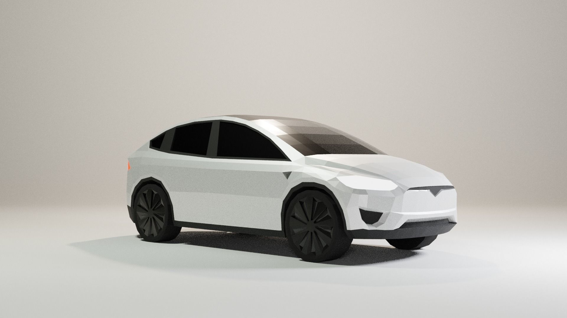 3D model Low Poly Tesla Model X VR / AR / low-poly | CGTrader