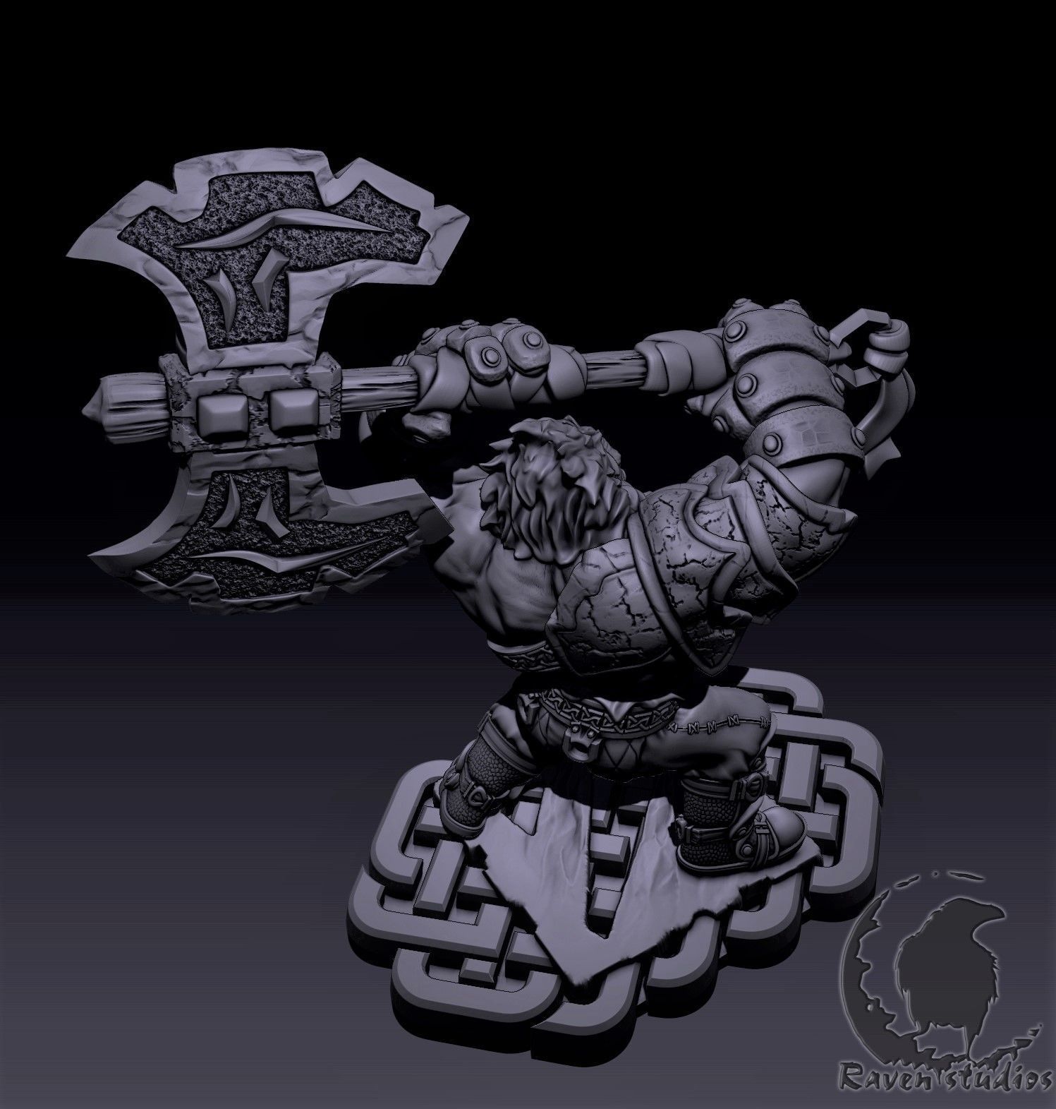 DOTA 2 AXE 3D model 3D printable | CGTrader