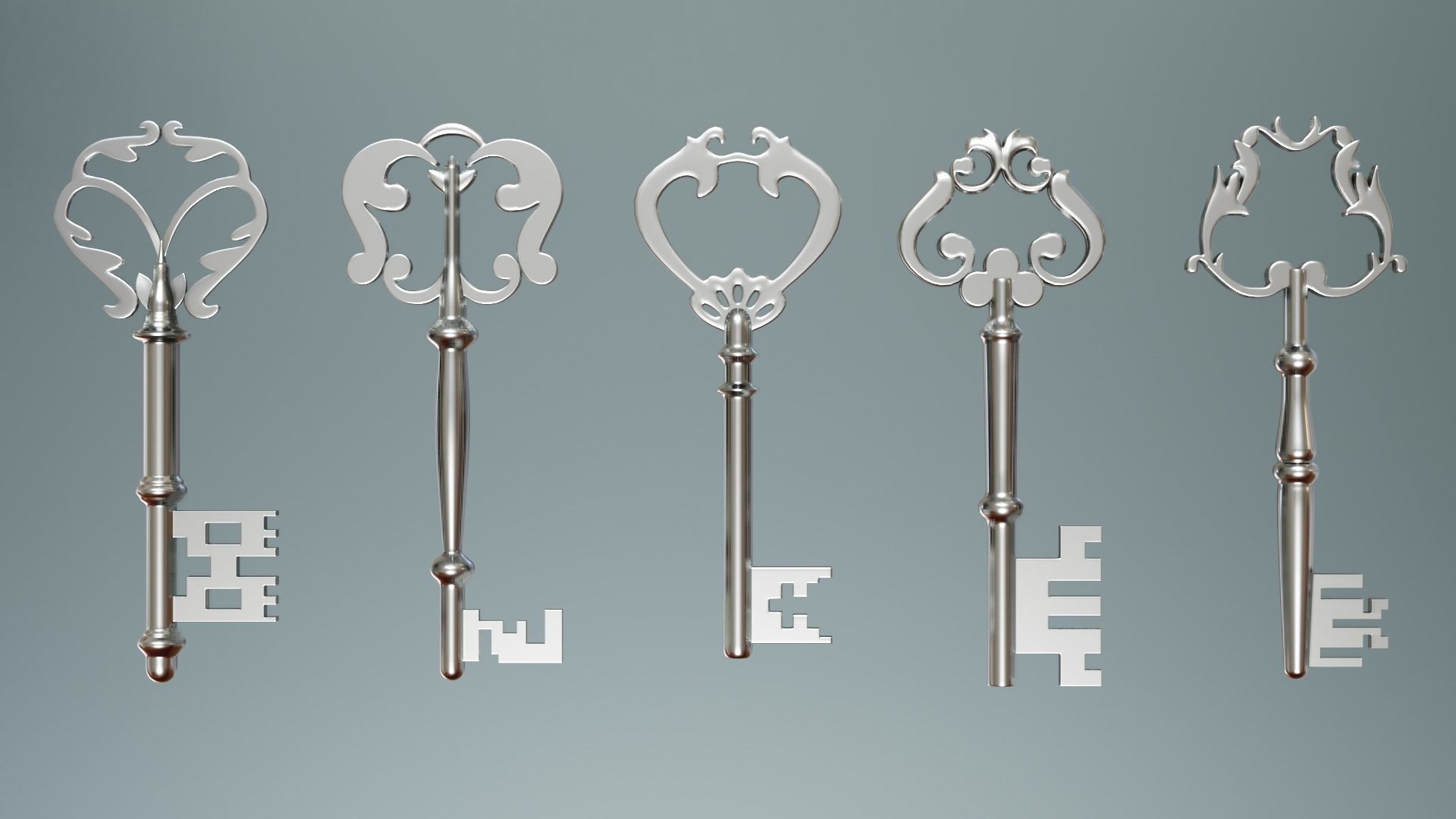 Key Set free VR / AR / low-poly 3D model | CGTrader