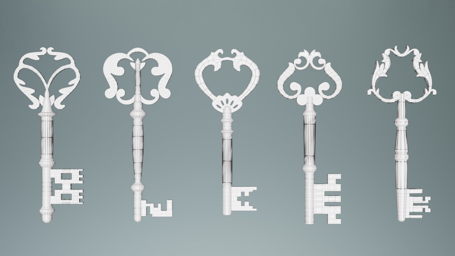 Key Set free VR / AR / low-poly 3D model | CGTrader