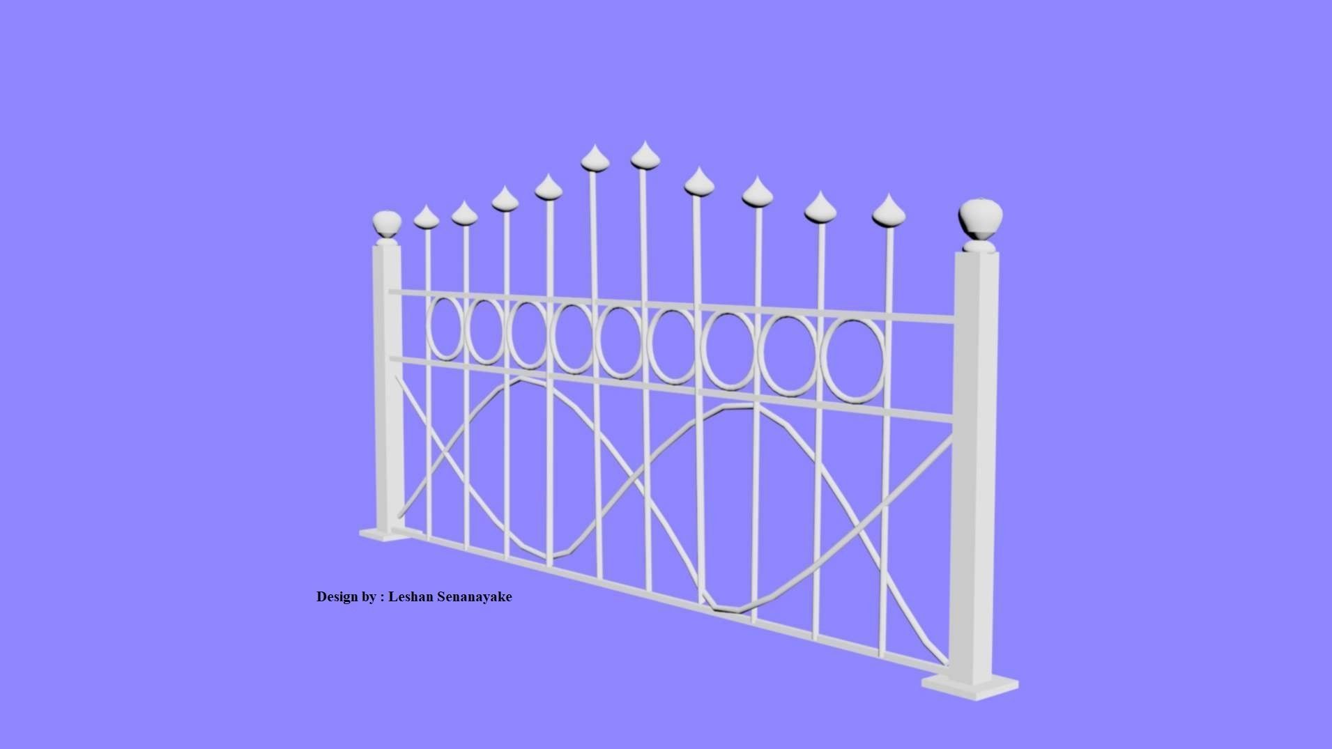 3D model Grill gate VR / AR / low-poly | CGTrader
