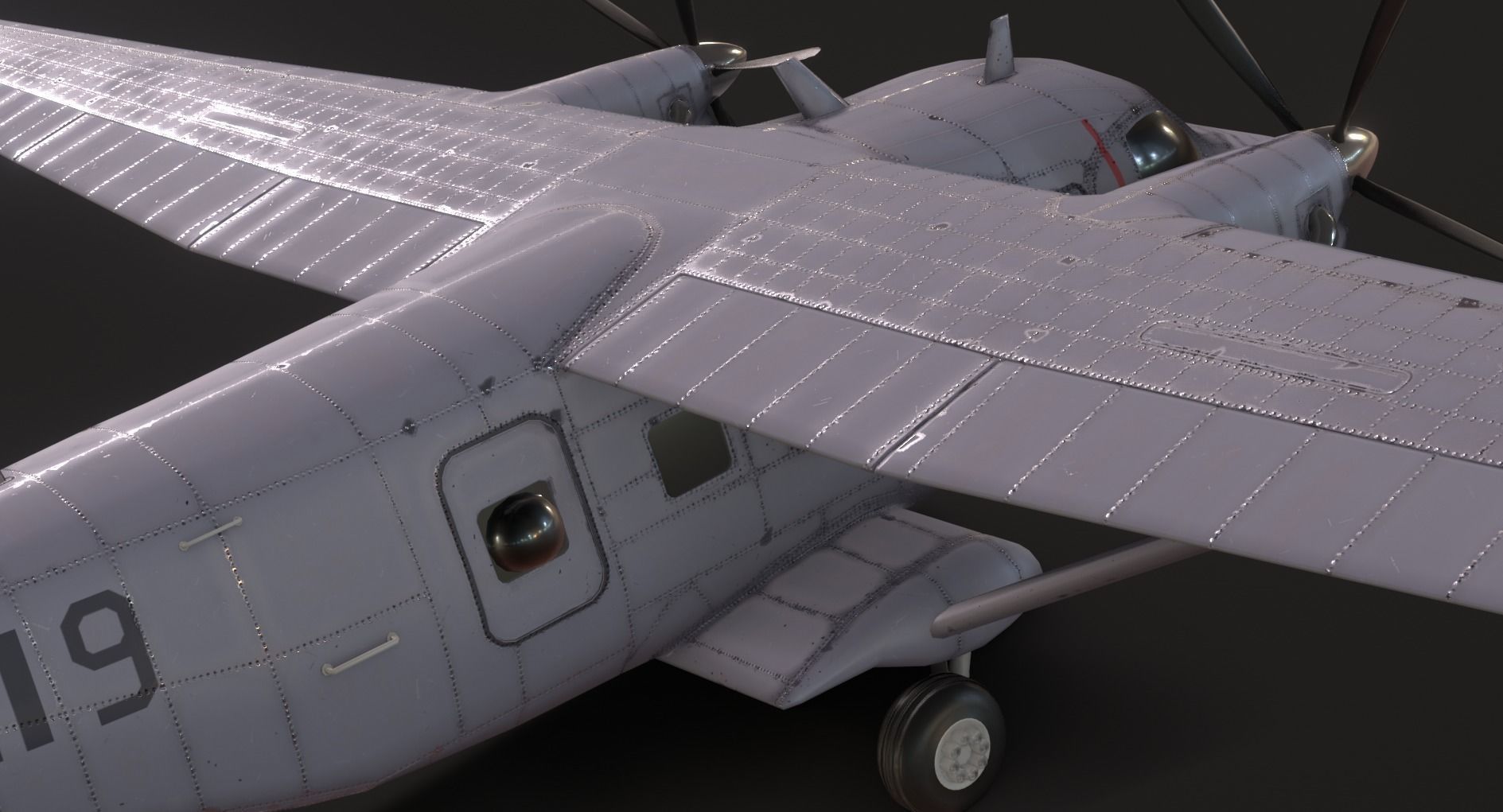 3D model PZL M28 Bryza -Skytruck VR / AR / low-poly | CGTrader