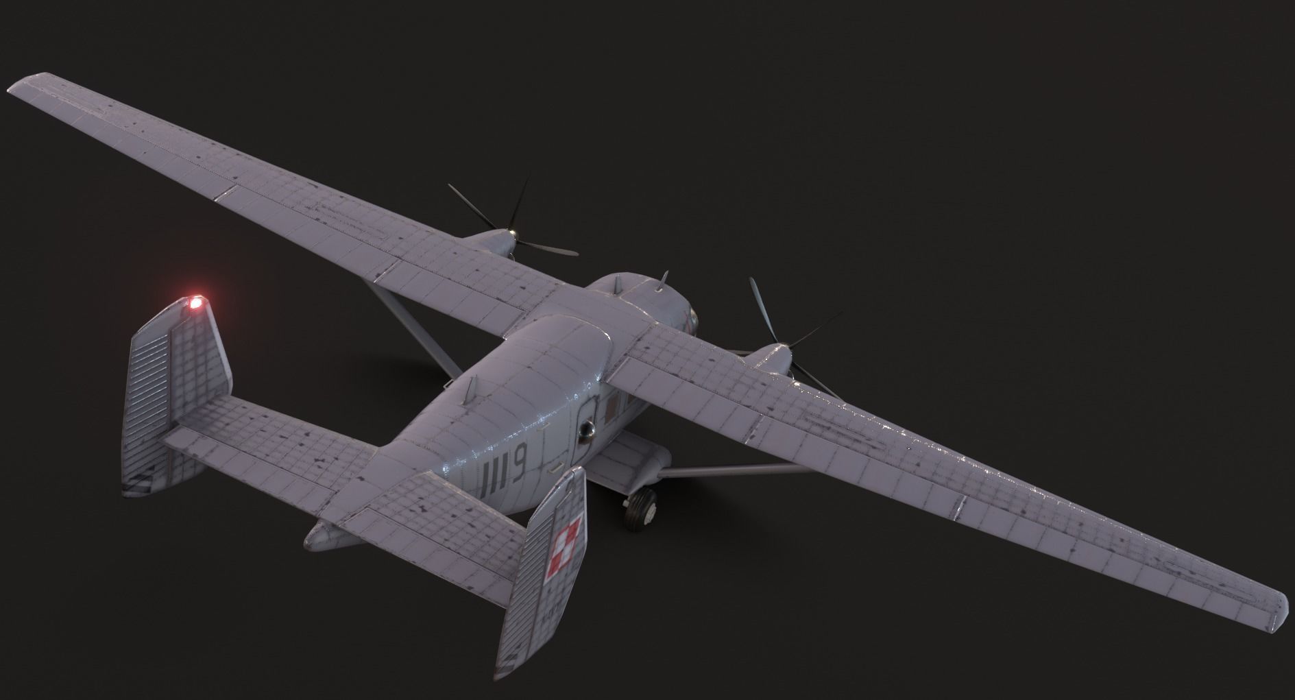 3D model PZL M28 Bryza -Skytruck VR / AR / low-poly | CGTrader