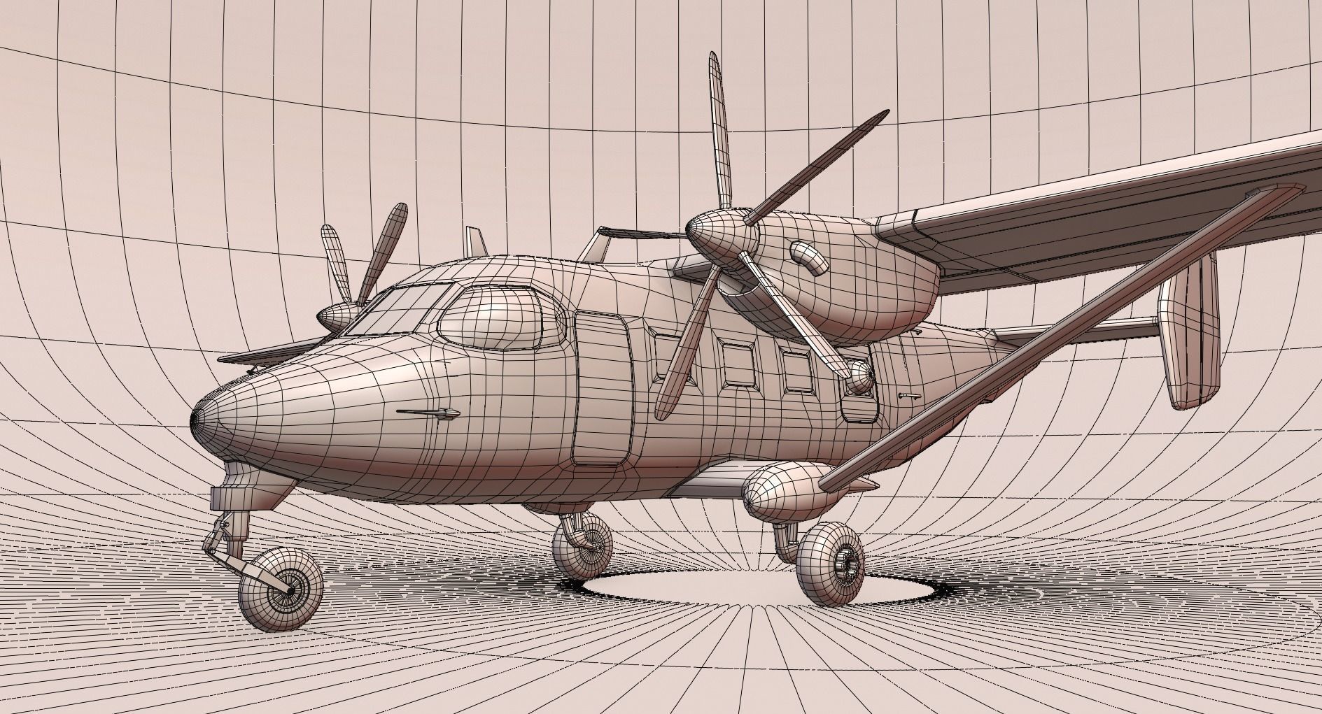3D model PZL M28 Bryza -Skytruck VR / AR / low-poly | CGTrader