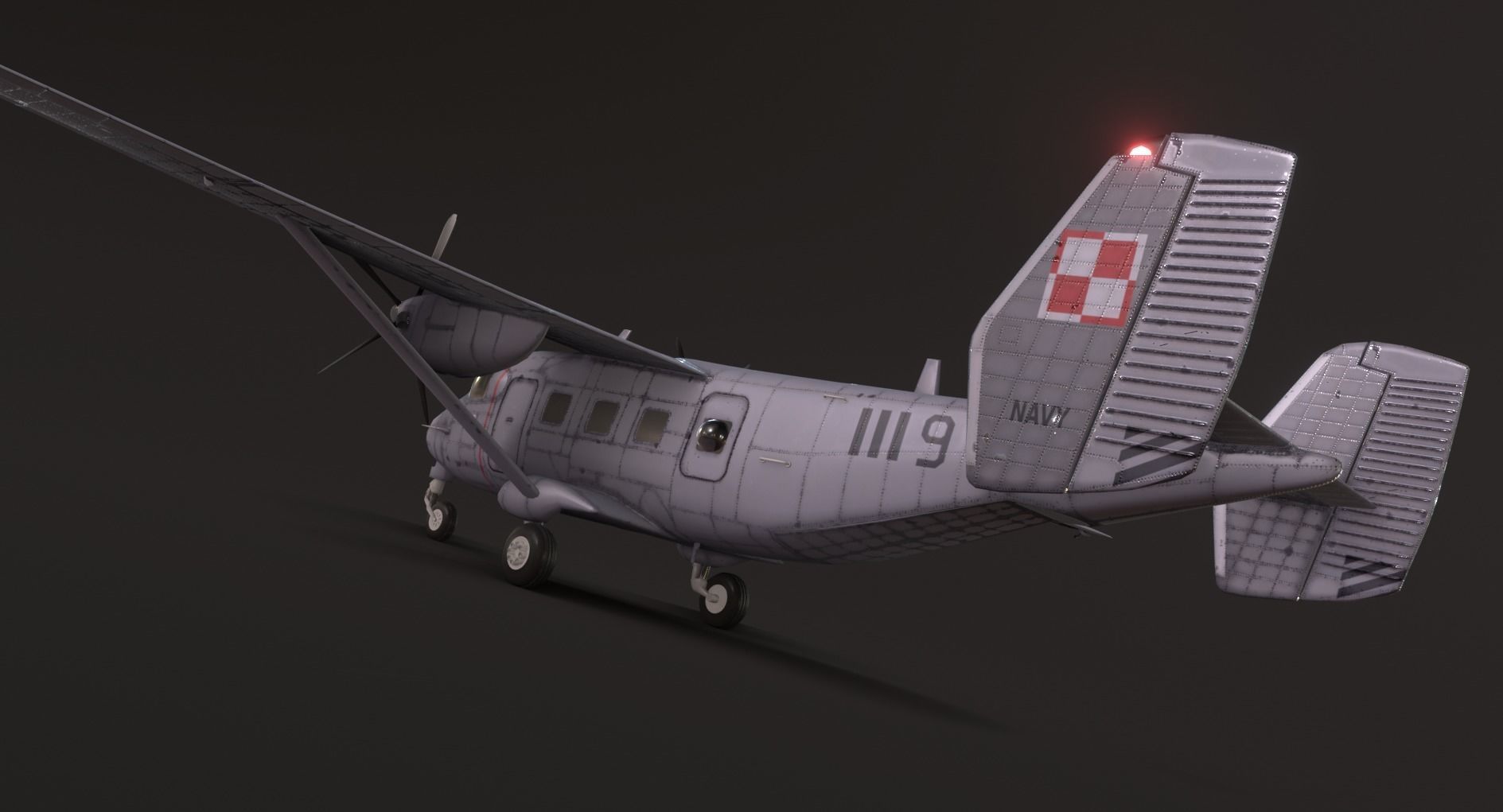 3D model PZL M28 Bryza -Skytruck VR / AR / low-poly | CGTrader