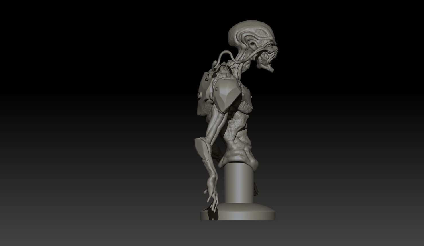 zorak alien bust 3D model 3D printable | CGTrader