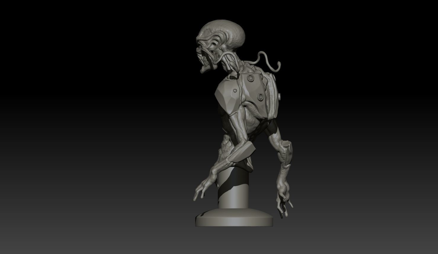 zorak alien bust 3D model 3D printable | CGTrader