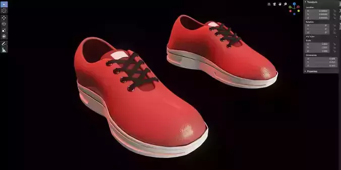 3D model Girls Sneakers - PBR - 4K Textures - Blender Cycles and Eevee ...