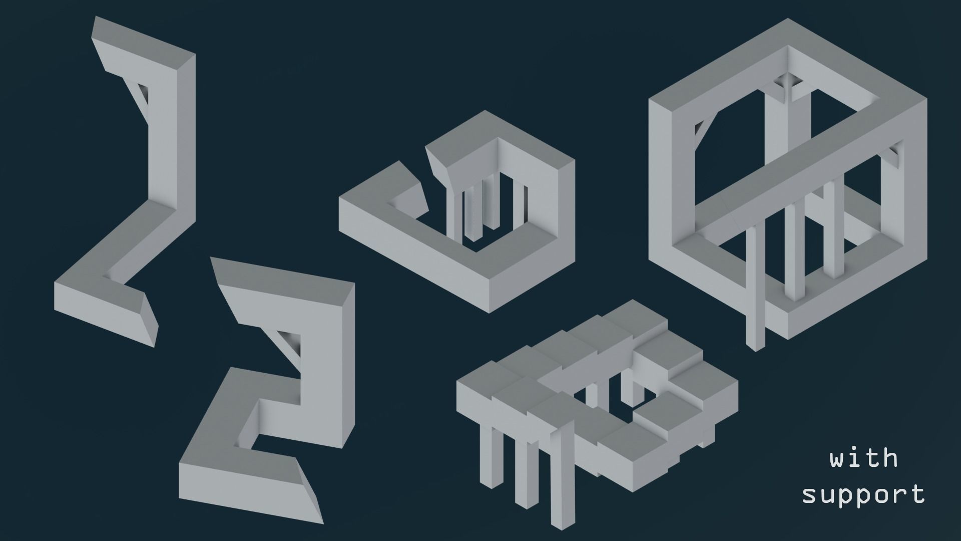 Paradox Objects 3D model 3D printable | CGTrader