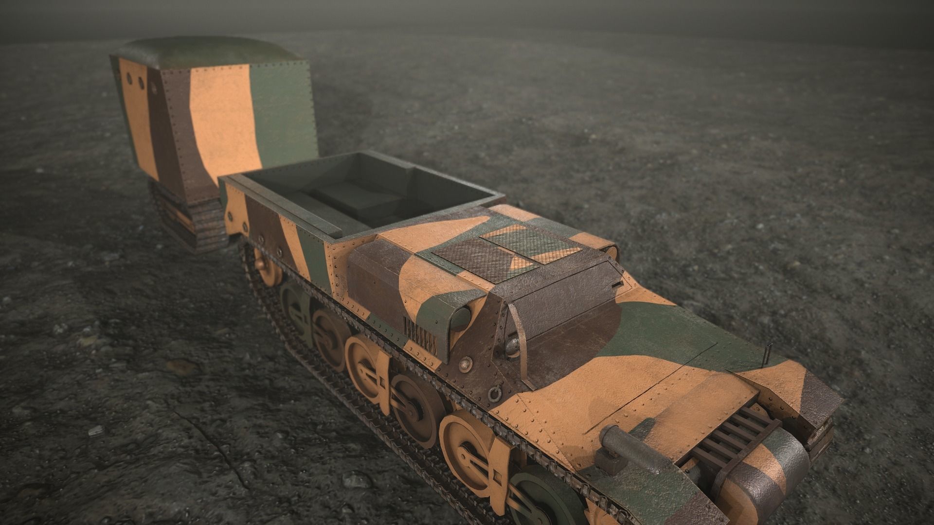 3D model Lorraine 37L Tank VR / AR / low-poly | CGTrader