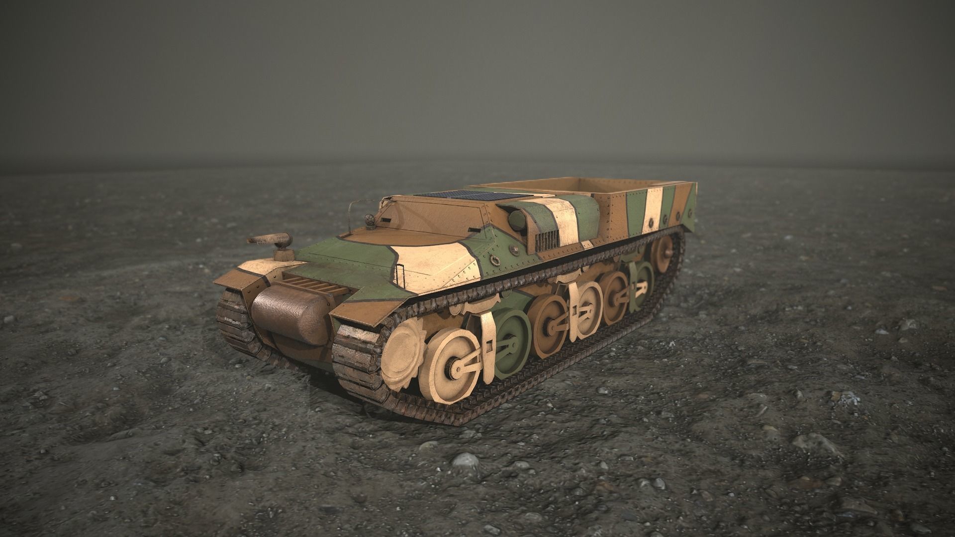 3D model Lorraine 37L Tank VR / AR / low-poly | CGTrader