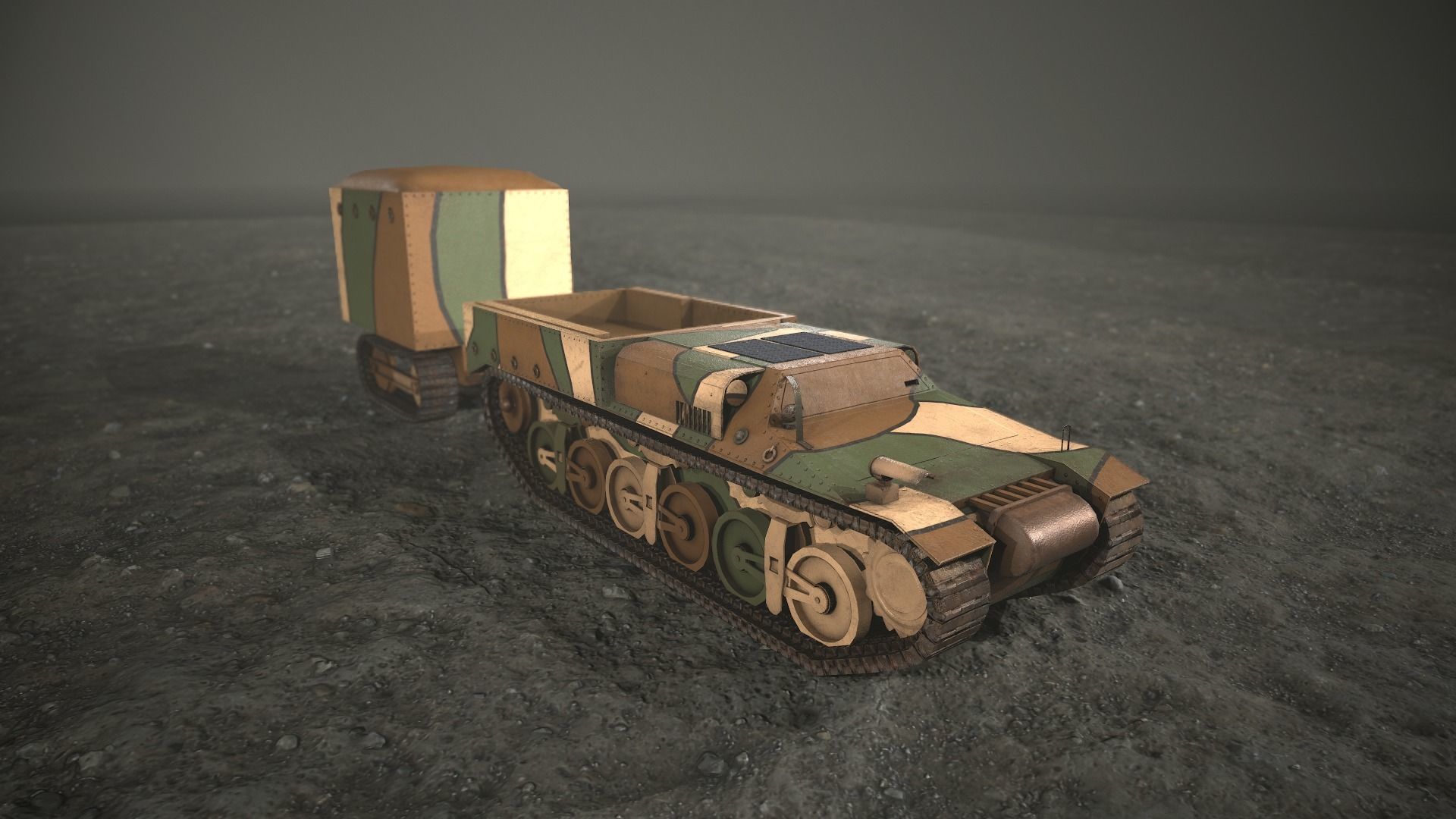 3D model Lorraine 37L Tank VR / AR / low-poly | CGTrader