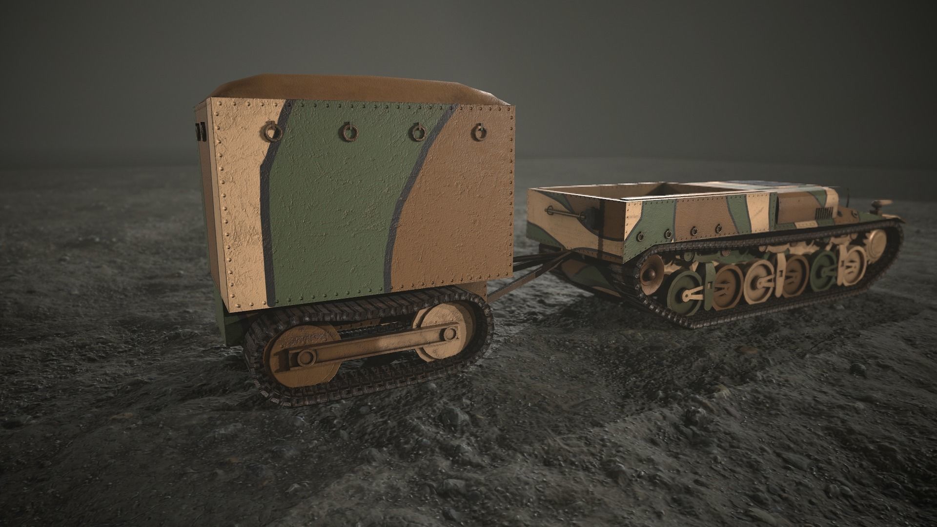 3D model Lorraine 37L Tank VR / AR / low-poly | CGTrader