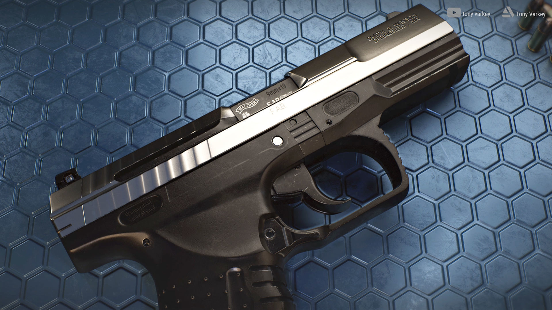 Walther Gun 3D model | CGTrader