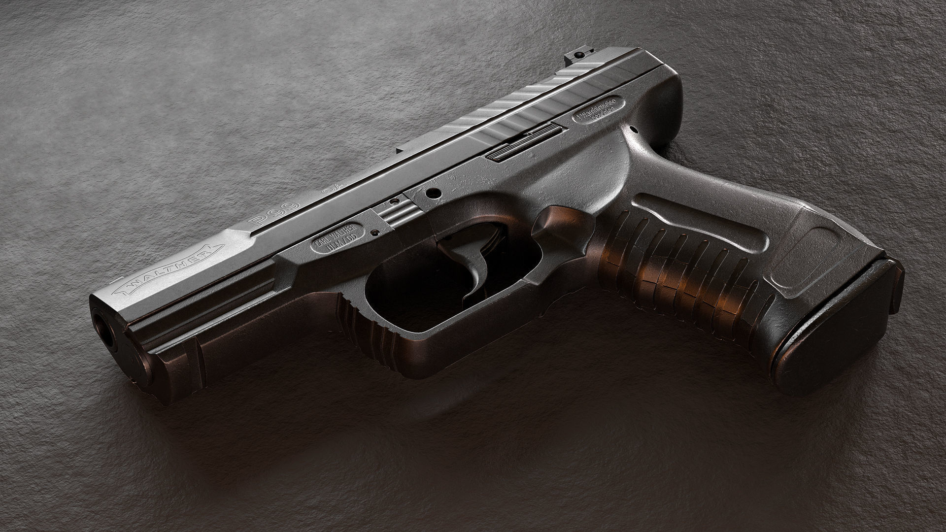Walther Gun 3D model | CGTrader