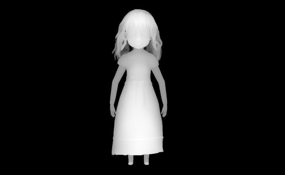 scary doll 3D model | CGTrader