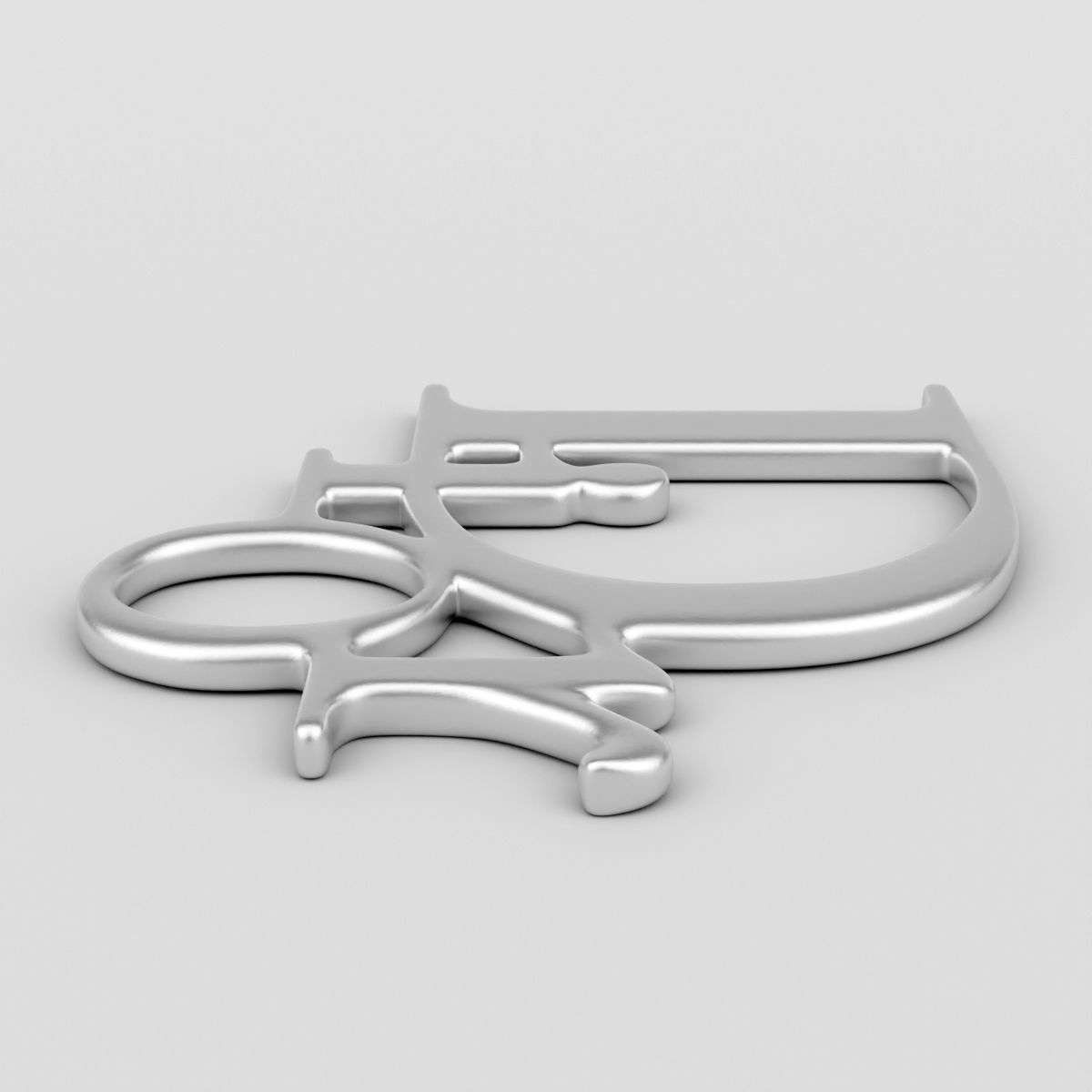 Dior Logo 3D model | CGTrader