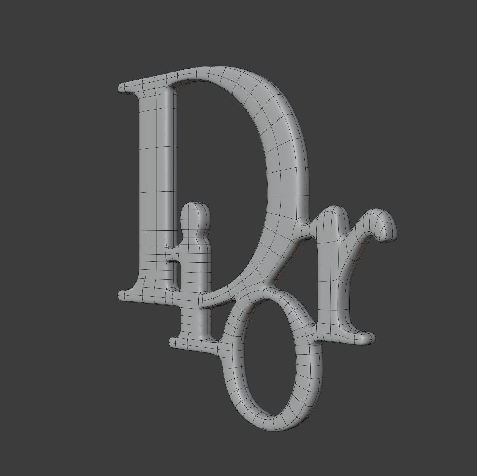 Dior Logo 3D model | CGTrader