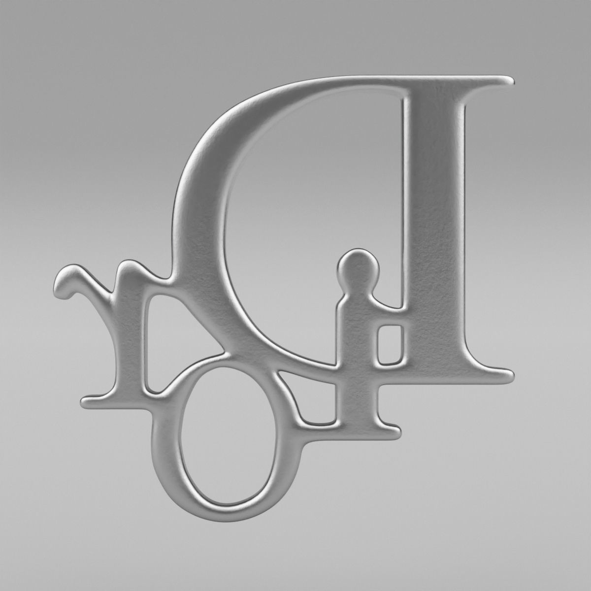 Dior Logo 3D model | CGTrader