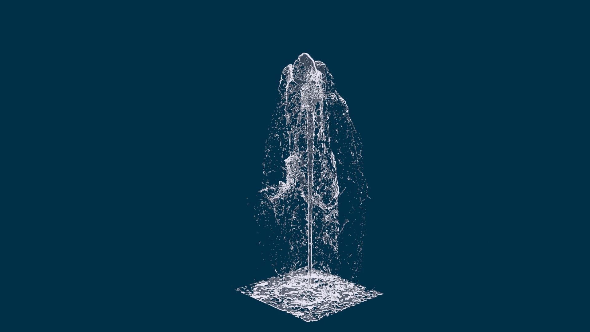 Realistic Water Fountain Loop Animation 7 3D model animated | CGTrader